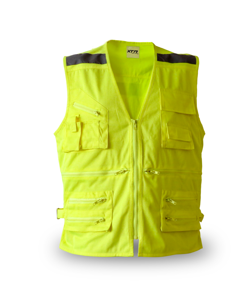CHALECO GEOLOGO POPLIN XTR AMARILLO FLUOR - Seguridad