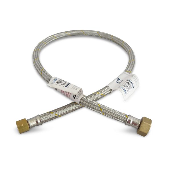 FLEXIBLE DE GAS 1/2 x 1/2” X 100 CMS / X 60 CMS